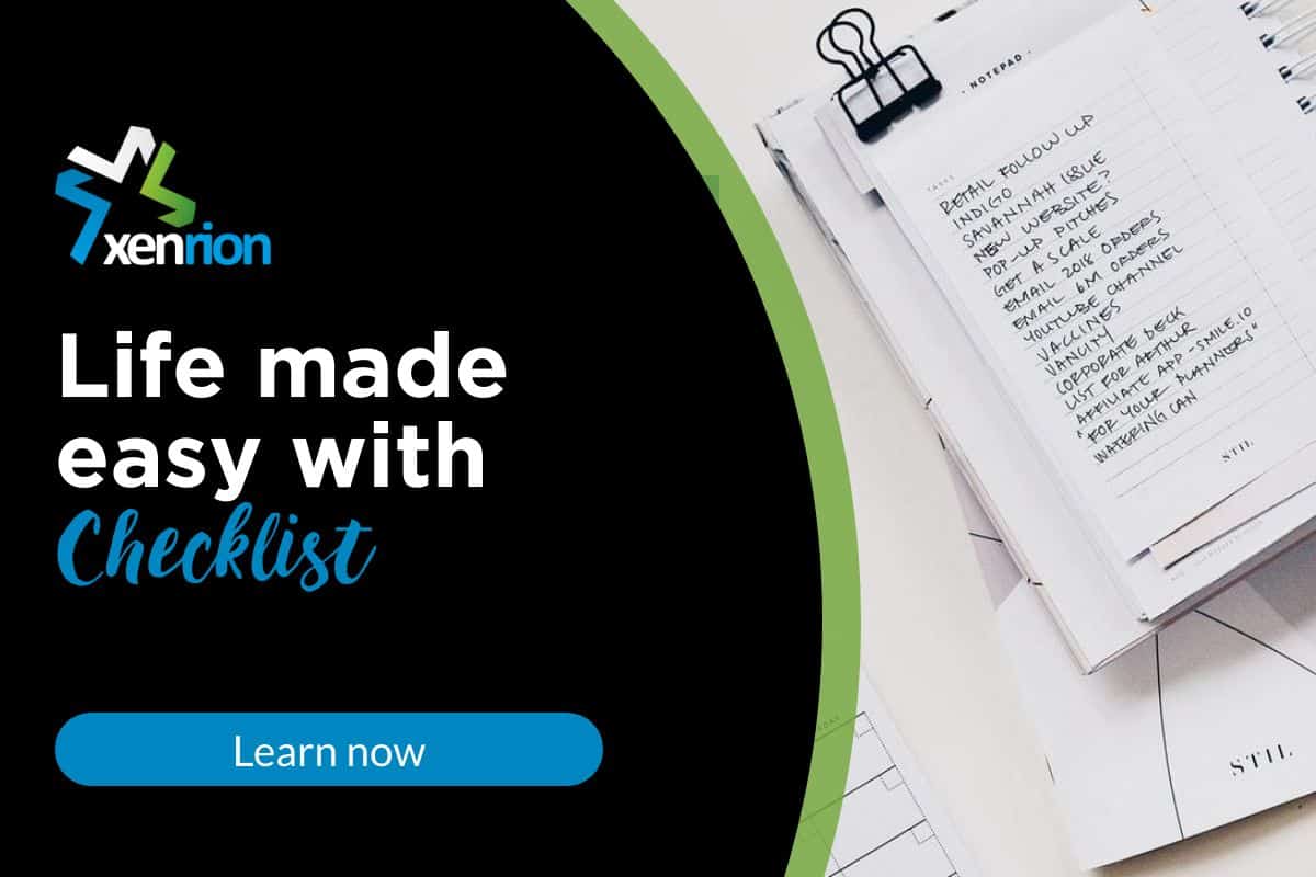 Life Made Easy With Checklist - XENRION