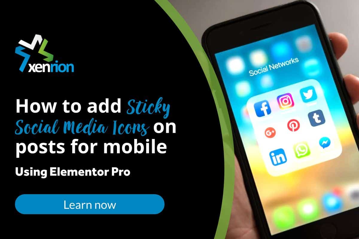 How To Add Sticky Social Media Icons For Mobile - XENRION How To Add Sticky Social Media Icons For Mobile - XENRION